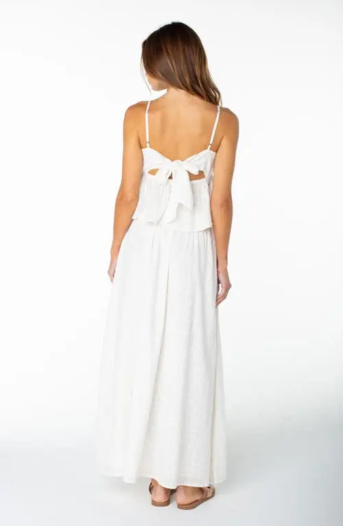 Roxy Pierside Textured Camisole With Flounce Hem
