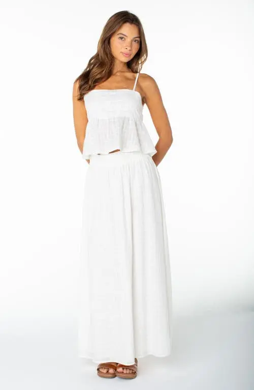 Roxy Pierside Textured Camisole With Flounce Hem