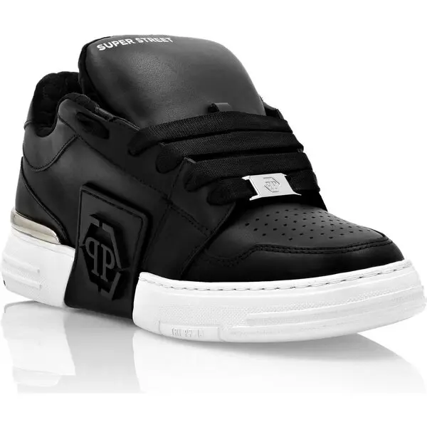 Philipp Plein Super Street Lo-top Sneakers Hexagon Logo - Black
