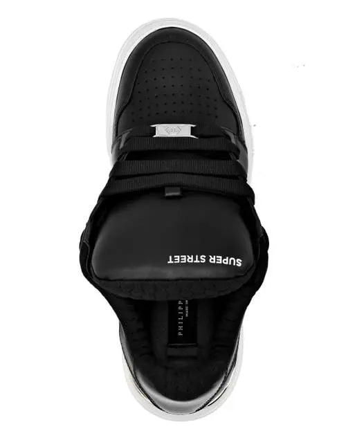 Philipp Plein Super Street Lo-top Sneakers Hexagon Logo - Black