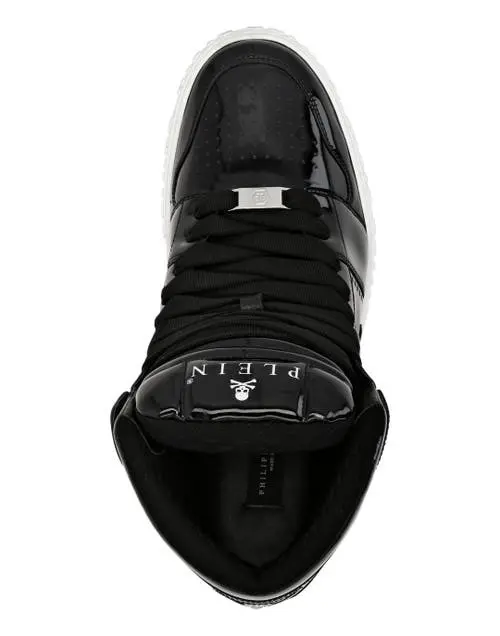 Philipp Plein Super Street Hi-top Sneakers Skull&bones - Black