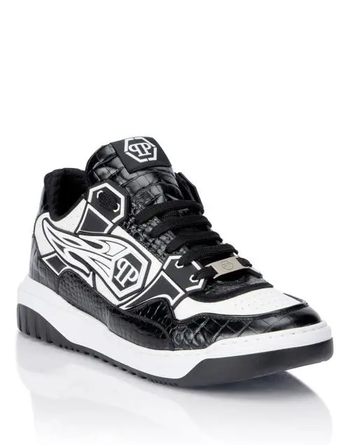 Philipp Plein Moonwalker Low-top Sneakers - White/black