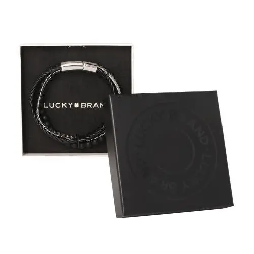 Lucky Brand 3-row Chain & Bead Bracelet