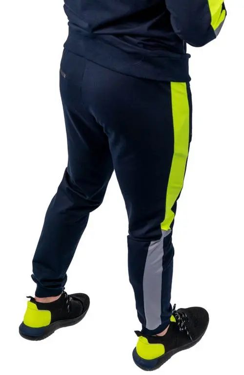 MACEOO Level Neon Striped Jogger Pants