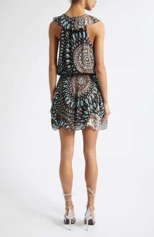 Ramy Brook Morgan Medallion Silk Minidress