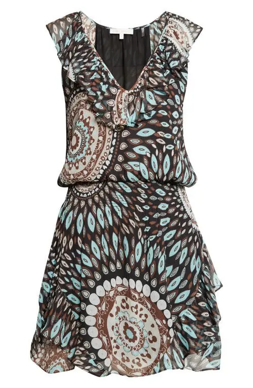 Ramy Brook Morgan Medallion Silk Minidress