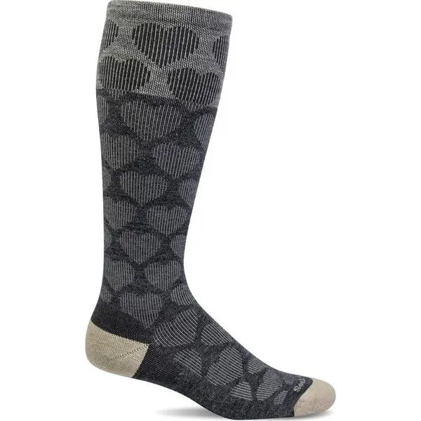 SOCKWELL Heart Throb Knee-high Compression Socks - Charcoal