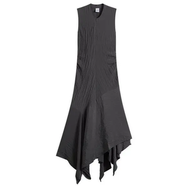 WON HUNDRED Silla Asymmetrical Zip Neck Dress