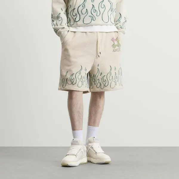 Amiri Ma Quad Flames Sweatshort