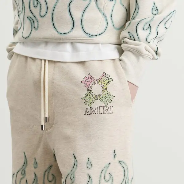 Amiri Ma Quad Flames Sweatshort