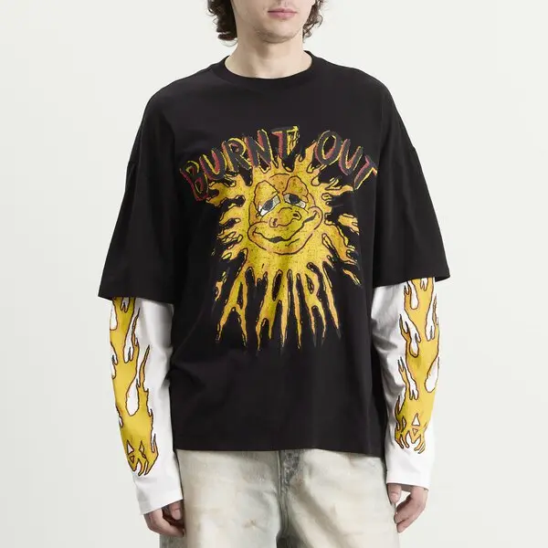 Amiri Burnt Out Double Layer T-shirt