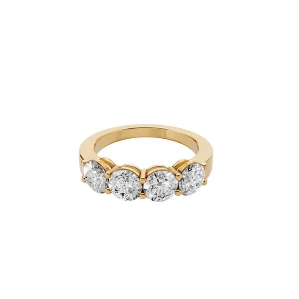 AYA FINE JEWELRY 2.19 Ctw Round Lab Diamond Four Stone Ring In 14k Gold - Yellow