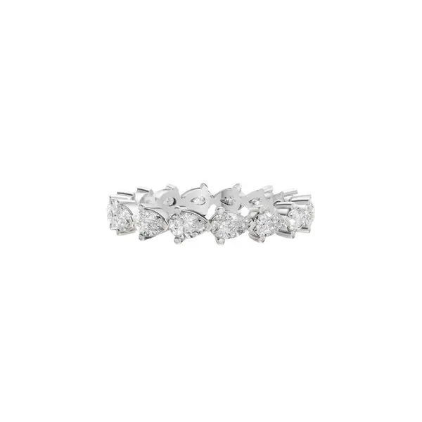 AYA FINE JEWELRY 1.48 Ctw Princess Cut Lab Diamond Full Eternity Band In 14k Gold - White