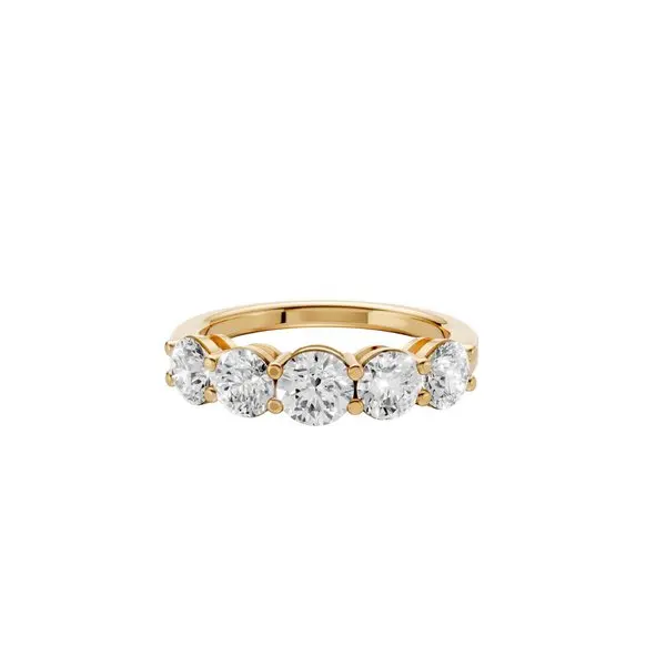 AYA FINE JEWELRY 1.76 Ctw Round Cut Lab Diamond Engagement Ring In 14k Gold - Yellow