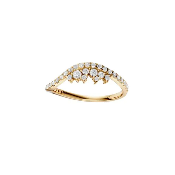 AYA FINE JEWELRY Round Lab Diamond Infinity Twist Ring In 14k Gold - Yellow