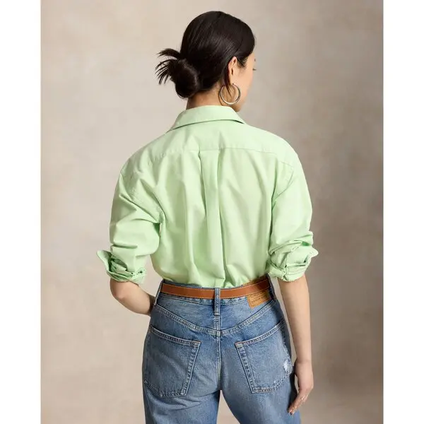 Ralph Lauren Relaxed Fit Cotton Oxford Shirt - Lime Drop