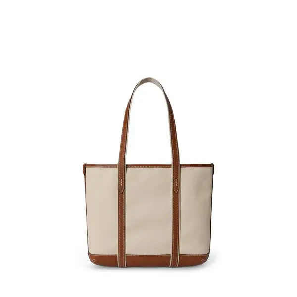 Ralph Lauren Cotton Canvas Small Shopper Tote