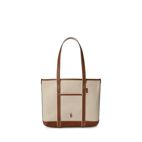 Ralph Lauren Cotton Canvas Small Shopper Tote