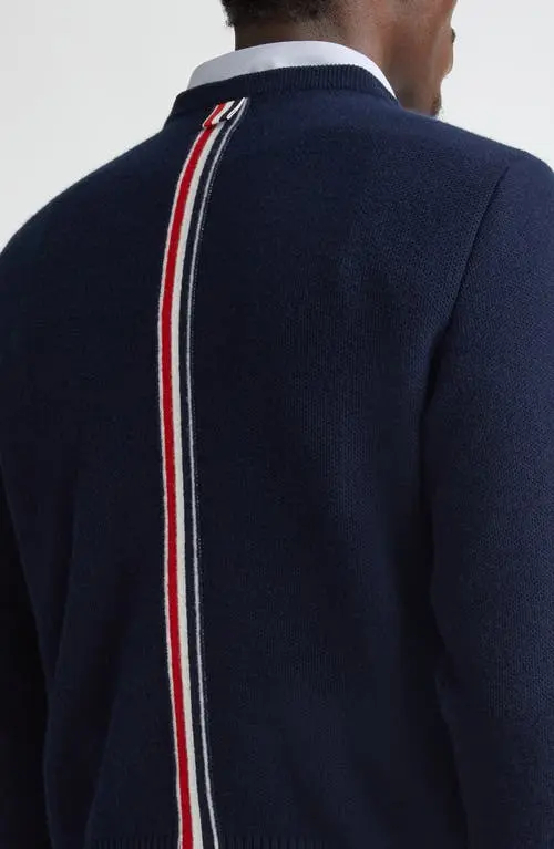 Thom Browne Washed Wool Piqué Sweater