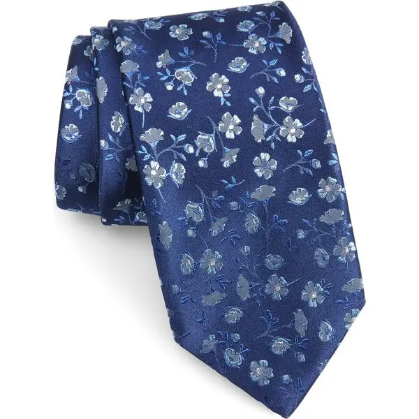 Canali Floral Silk Tie