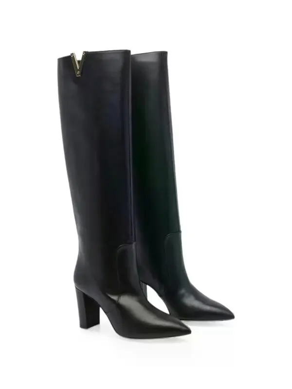VIA ROMA 15 Pointed-toe V-logo Boots