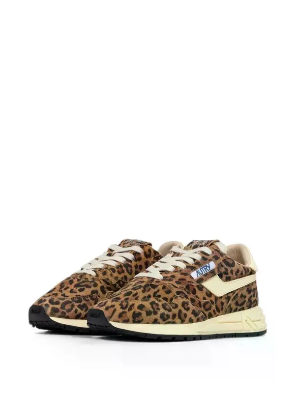 AUTRY Reelwind Leopard-print Sneakers - Brown
