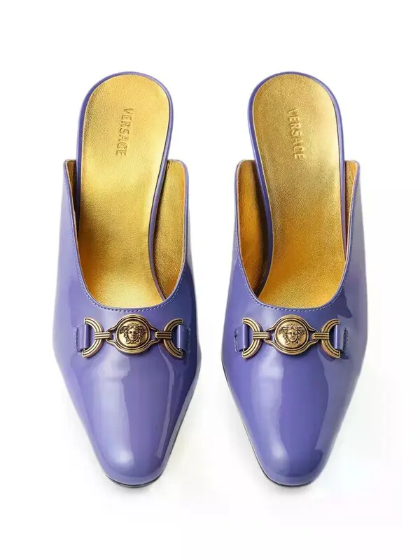 Versace Marisa Patent Mules 90 Mm