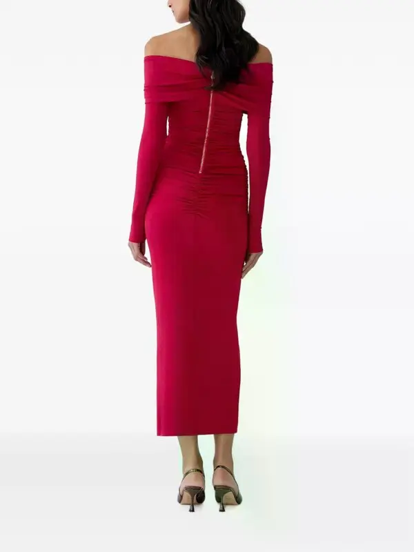 Carolina Herrera Off-shoulder Midi Dress