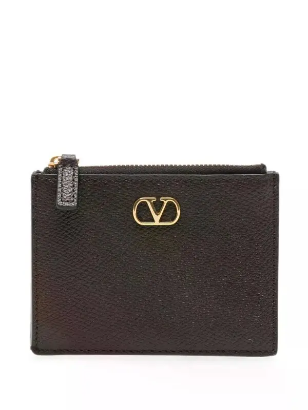 Valentino Garavani Vlogo Signature Card Holder - Brown