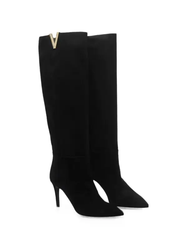 VIA ROMA 15 Pointed-toe Suede Boots