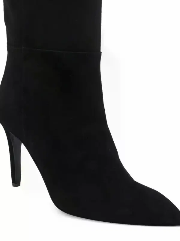 VIA ROMA 15 Pointed-toe Suede Boots