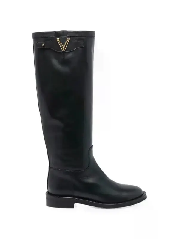 VIA ROMA 15 Logo-plaque Knee-high Boots
