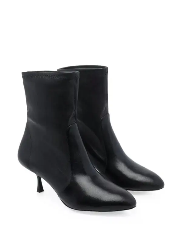 STUART WEITZMAN Madison Leather Ankle Boots - Black