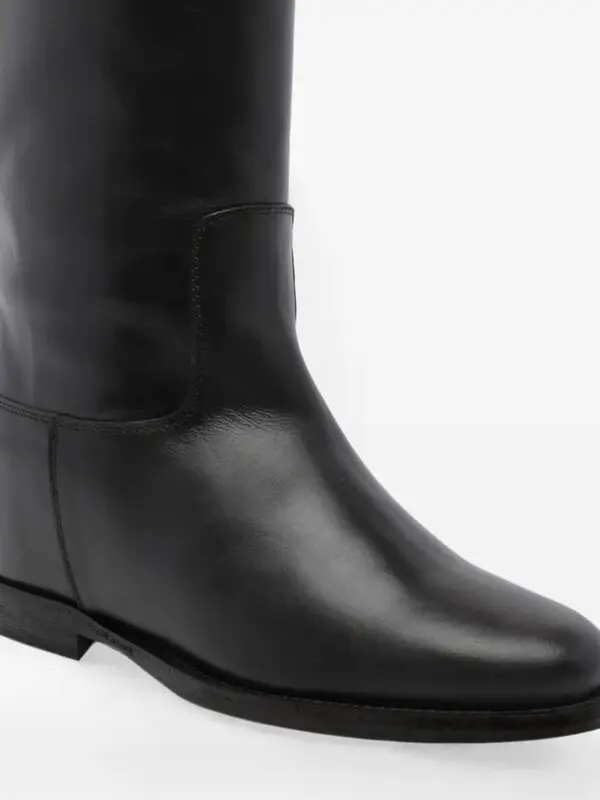 VIA ROMA 15 Padlock Leather Boots