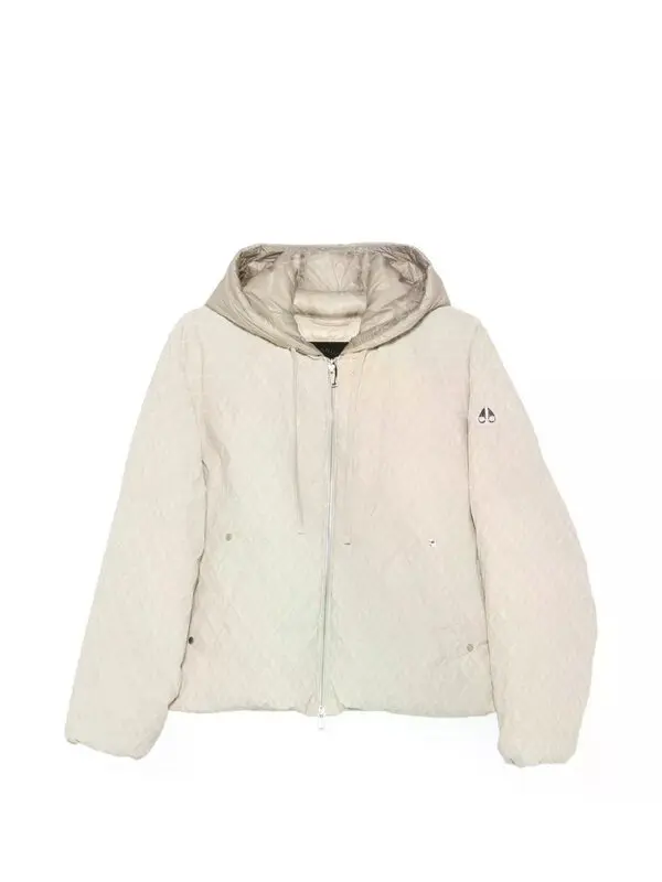 Moose Knuckles Logo-print Hooded Jacket - Neutrals