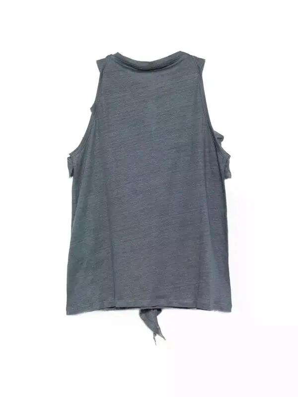 LUISA CERANO Sleeveless Top With Ruffle Trim