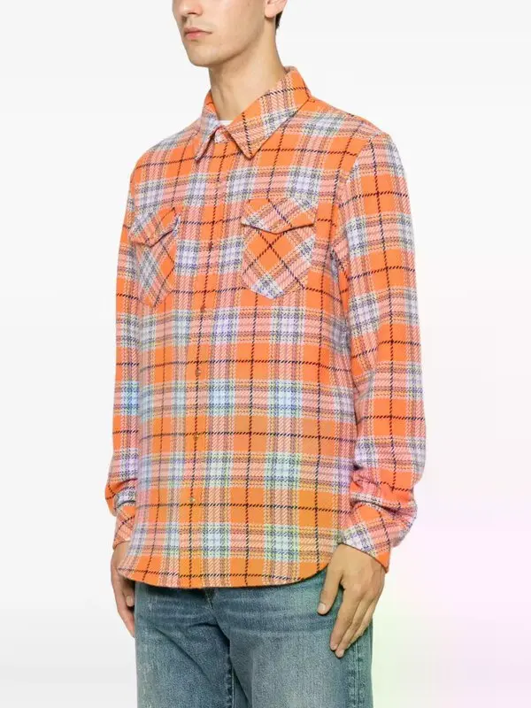 GOD'S TRUE CASHMERE Tartan-pattern Overshirt