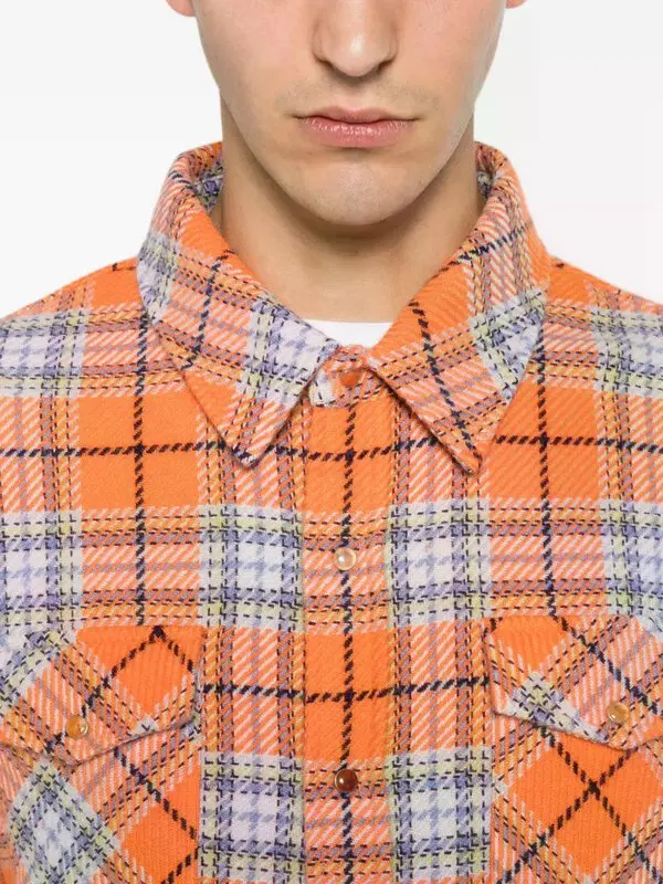 GOD'S TRUE CASHMERE Tartan-pattern Overshirt