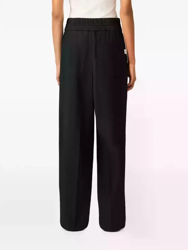 AMI Paris Elasticated-waist Wool Trousers