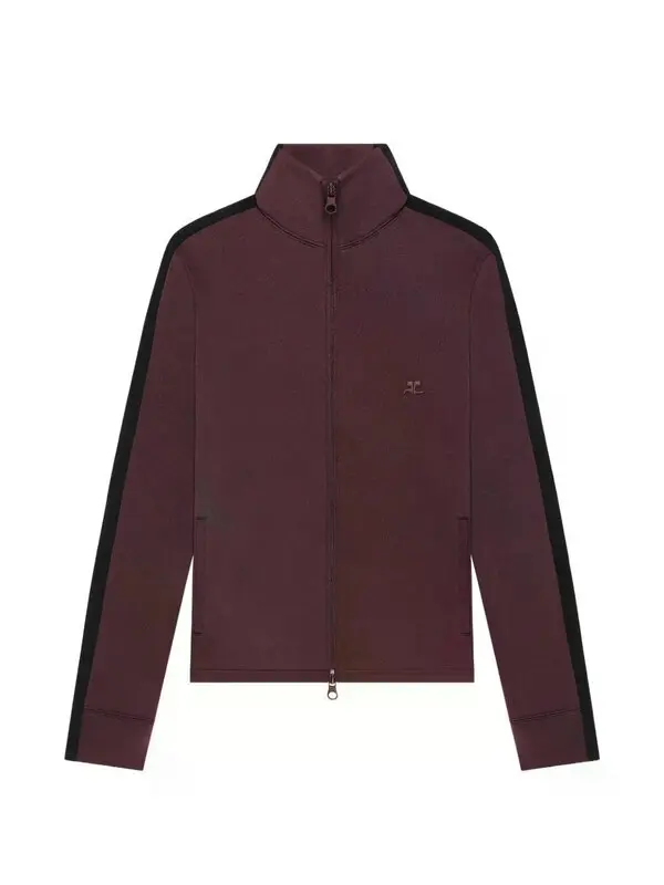 COURREGES Logo-patch Side-stripe Track Jacket