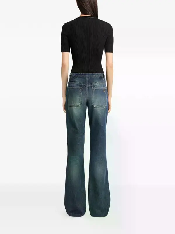 COURREGES Embroidered Ac Logo Denim