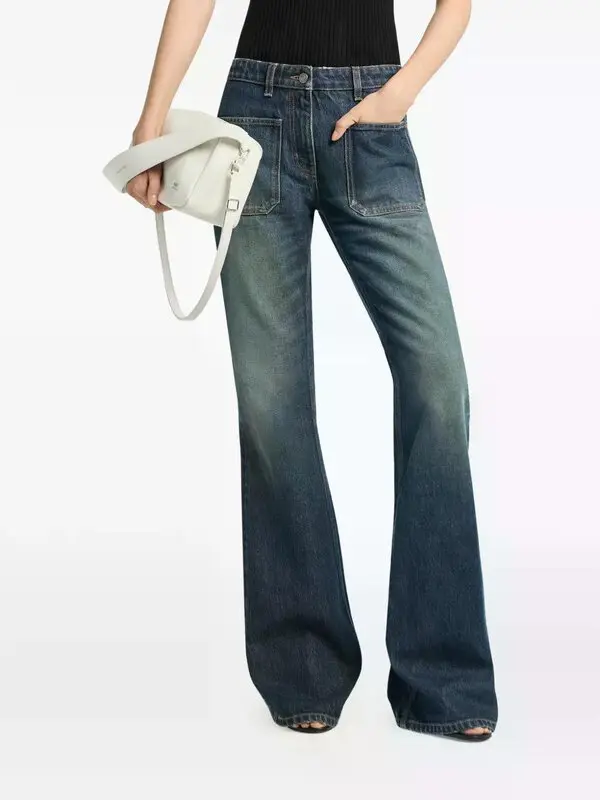 COURREGES Embroidered Ac Logo Denim