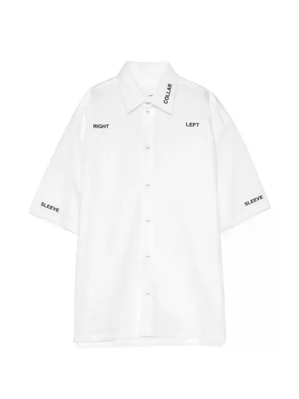 YOSHIOKUBO Embroidered Short-sleeve Shirt
