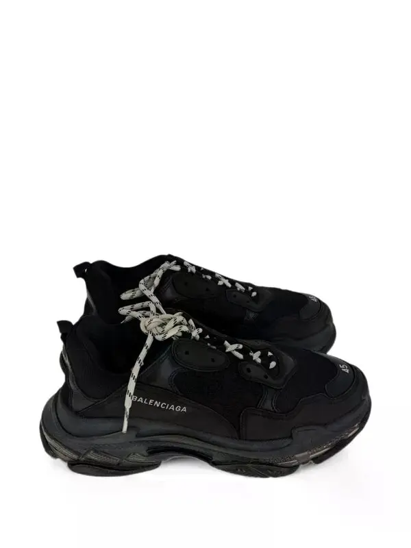 Balenciaga Triple S Clear Sole Sneakers - Black