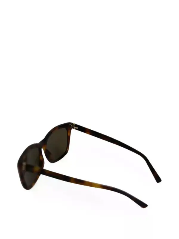 Gucci Tortoiseshell-effect Rectangle-frame Sunglasses