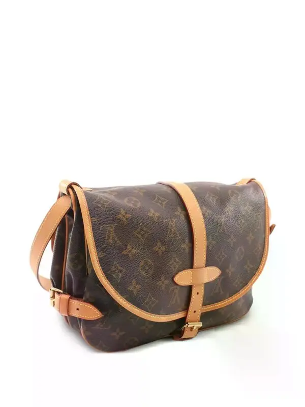 LOUIS VUITTON Monogram Saumur 30 Crossbody Bag - Brown