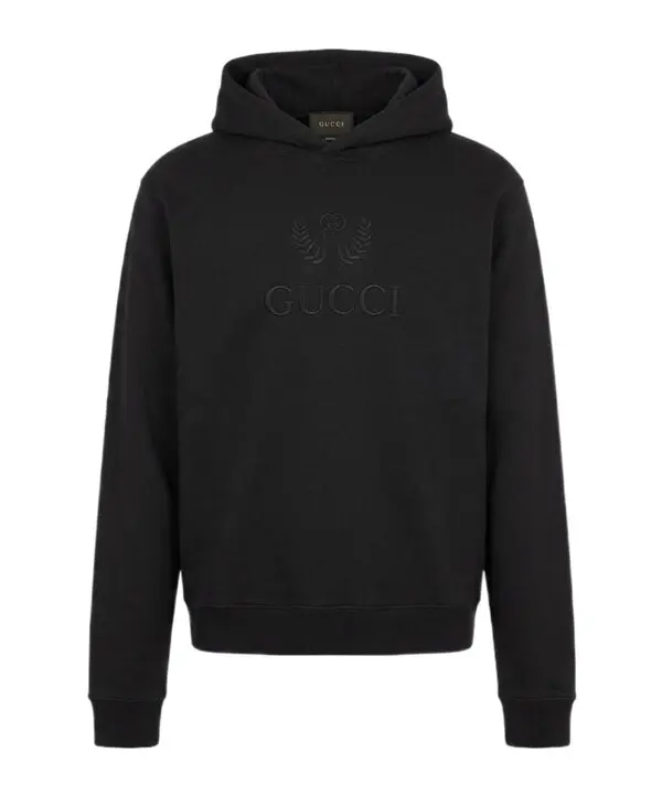Gucci Embroidered Cashmere Jersey Sweatshirt - Black