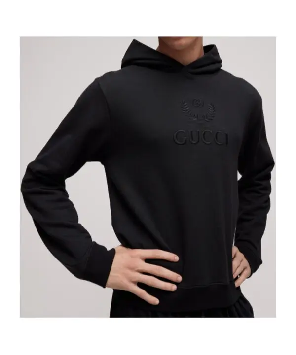 Gucci Embroidered Cashmere Jersey Sweatshirt