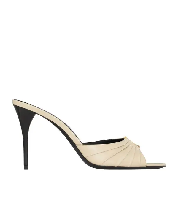 Saint Laurent Open-toe High-heeled Sandals - White