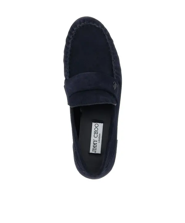 JIMMY CHOO Ellis Suede Flat Shoes